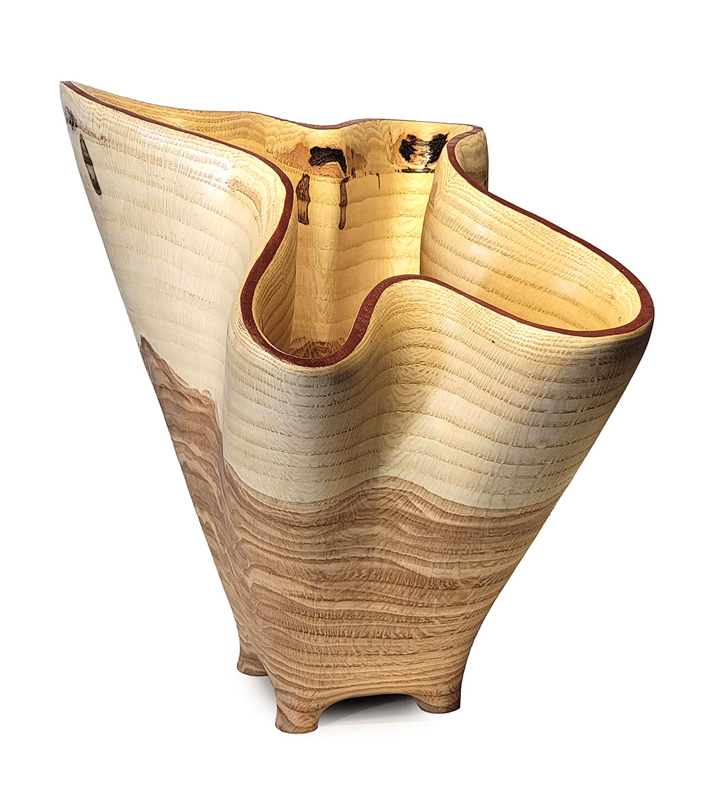 Carved Vessel "Undulating Oak Vase" by Andy DiPietro – Martin & MacArthur
