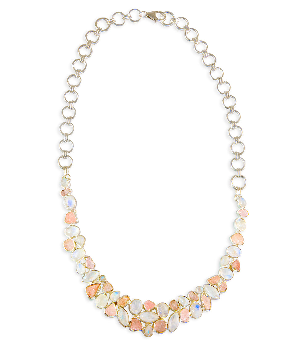 Rose Quartz & Rainbow Moonstone Necklace – Martin & MacArthur