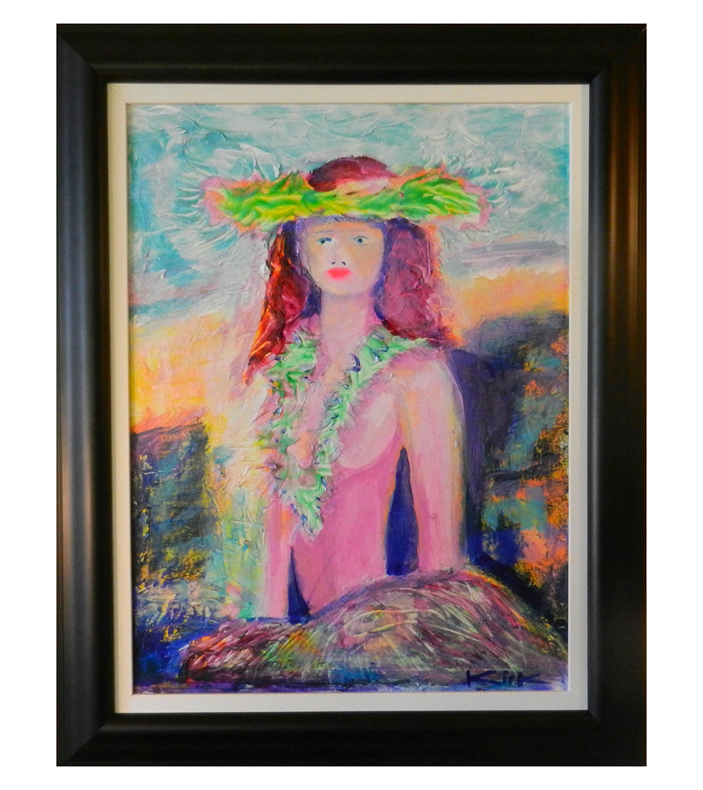 Hula Princess by Kirk Boes, framed – Martin & MacArthur