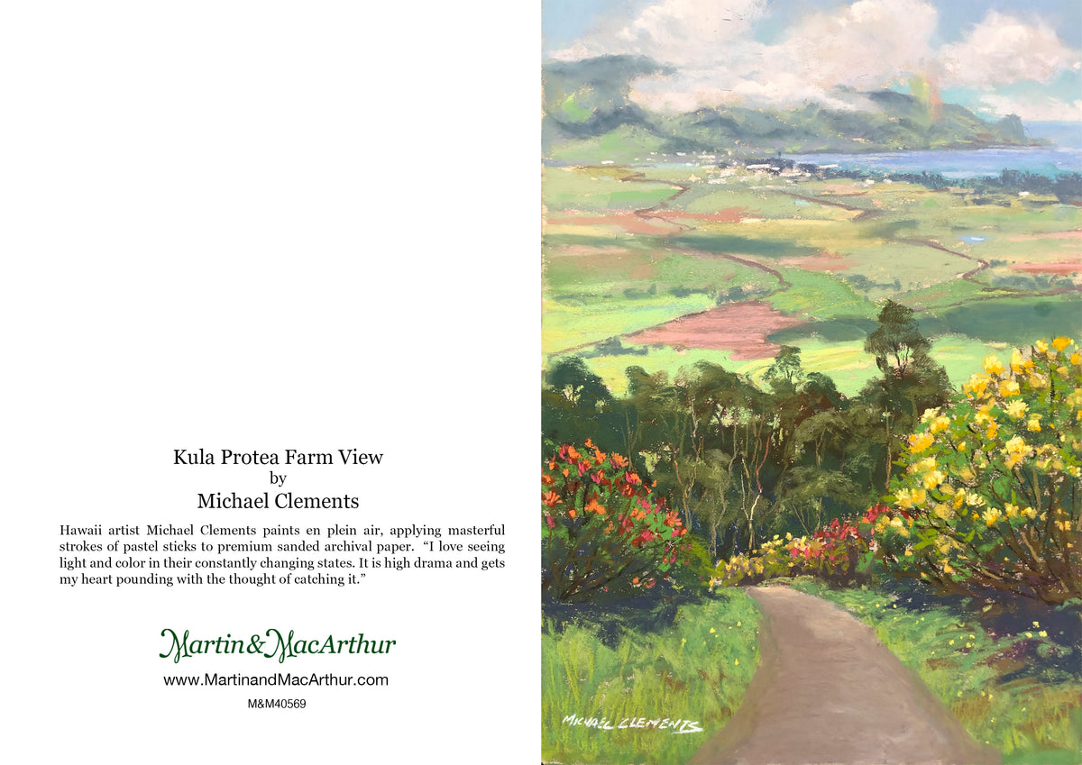 Greeting Card "Kula Protea Farm View" – Martin & MacArthur