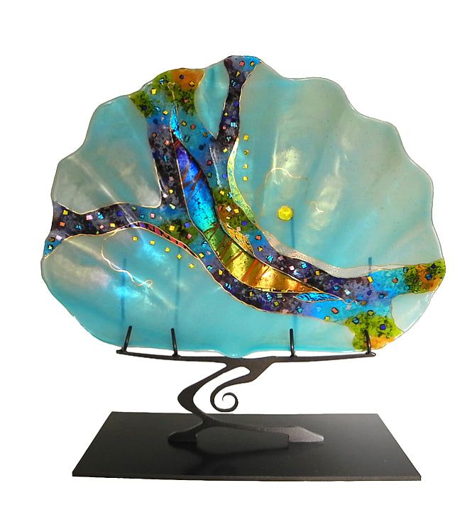 Giant Shell on Stand - Turquoise – Martin & MacArthur