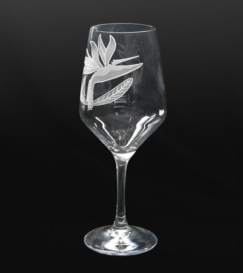 Sand-Etched Bird of Paradise Red Wine Glasses – Martin & MacArthur