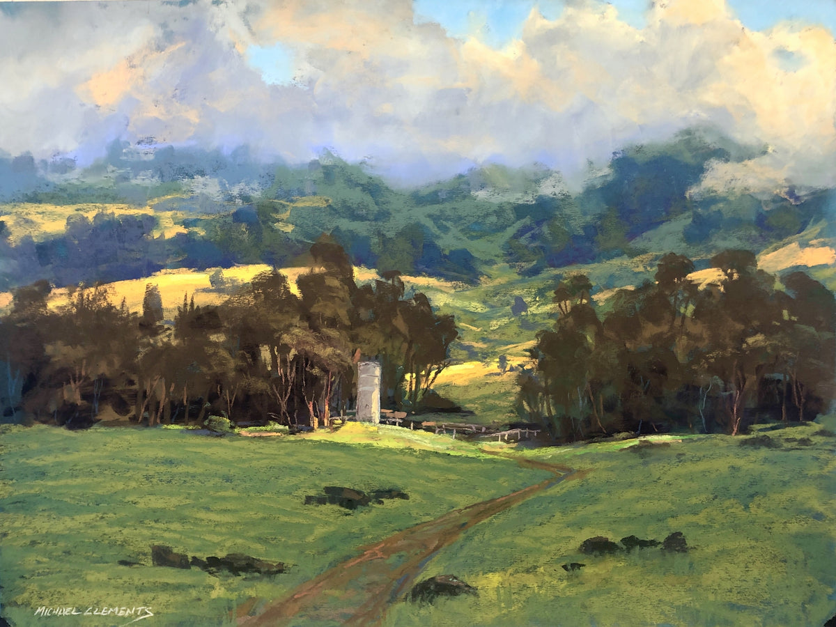 Original Pastel Painting "Old Kula Dairy Farm" by Michael Clements 24x ...