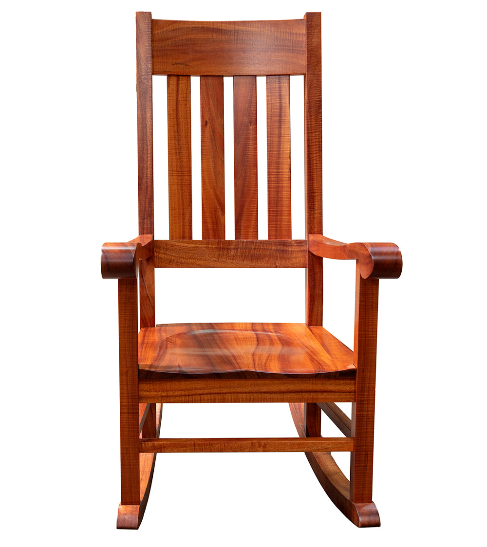 Slat Back Koa Rocking Chair – Martin & MacArthur