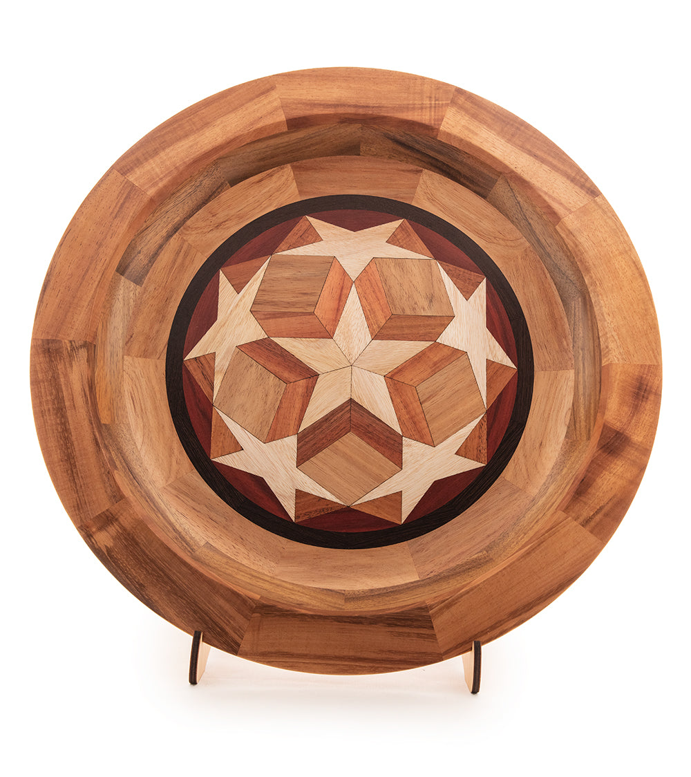 Segmented Koa Platter by Mark & Karen Stebbins – Martin & MacArthur