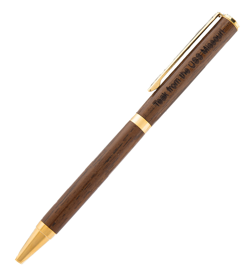 USS Missouri Teak Pen, Slimline – Martin & MacArthur