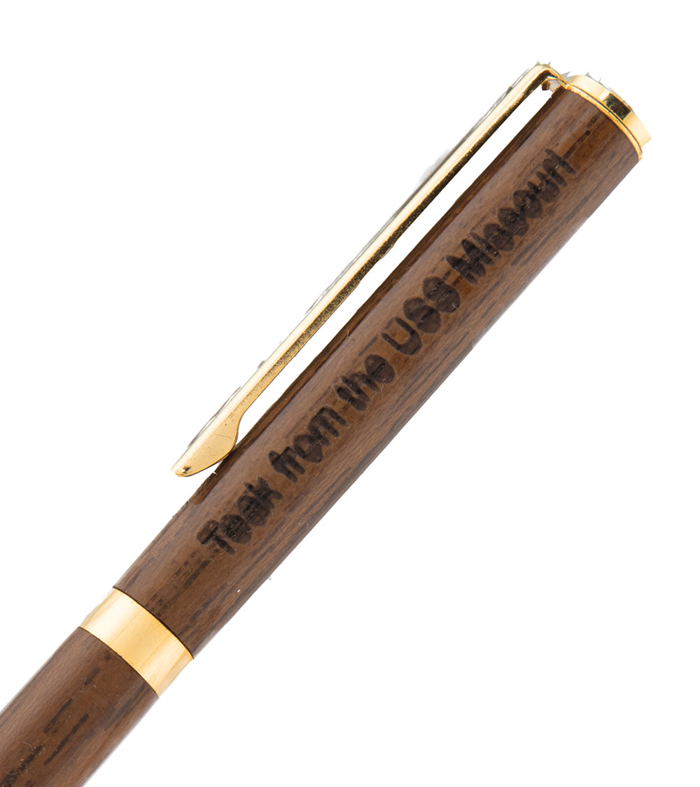 USS Missouri Teak Pen, Slimline – Martin & MacArthur